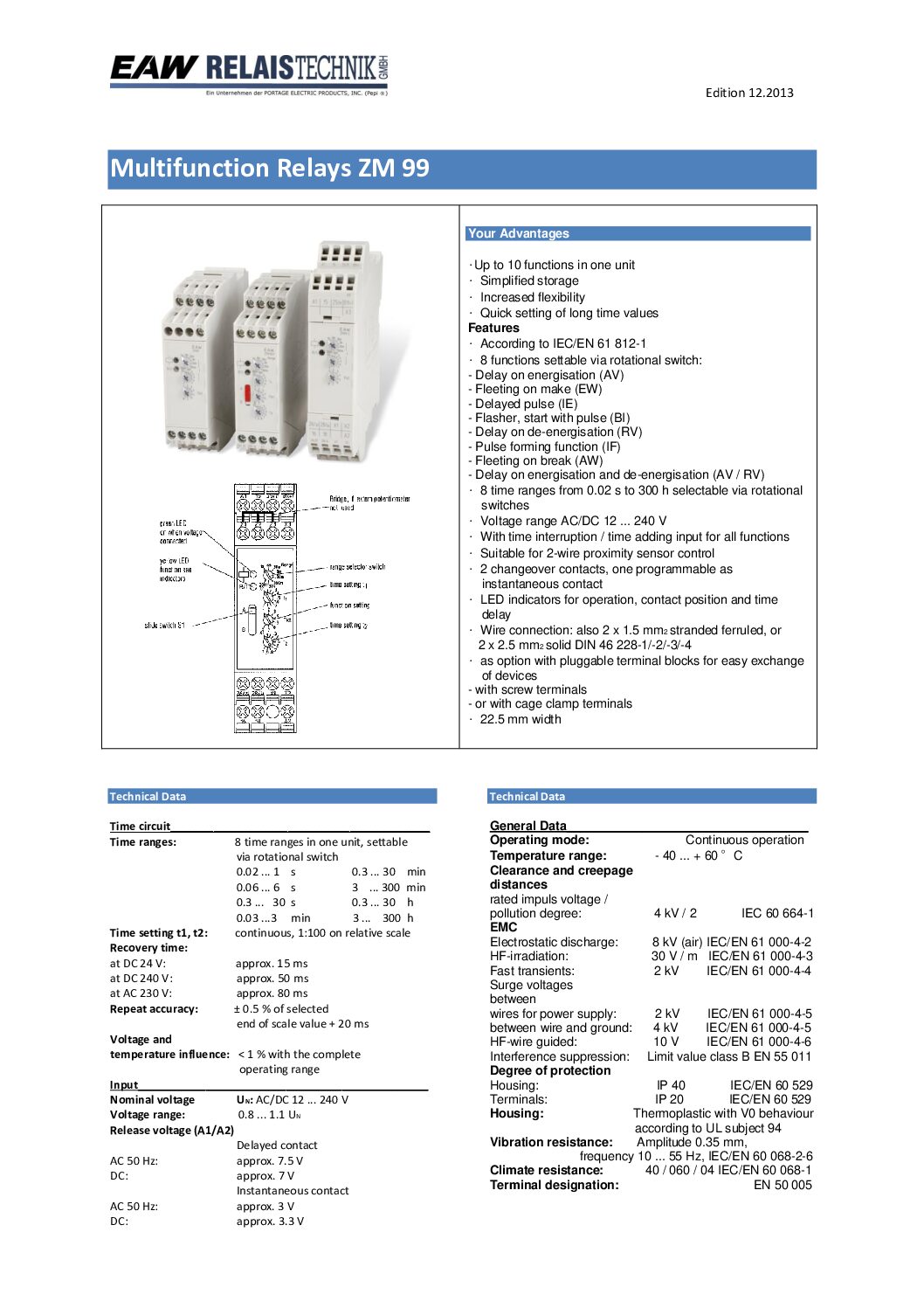 EAW time relays – Electrisium International